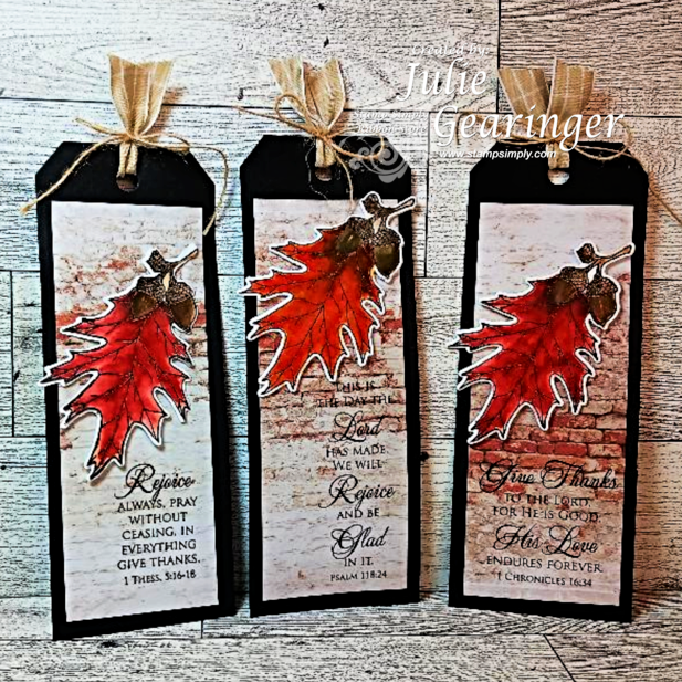 » Classy & Easy Fall Bookmarks – by Julie Gearinger