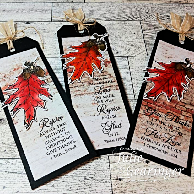 » Classy & Easy Fall Bookmarks – by Julie Gearinger