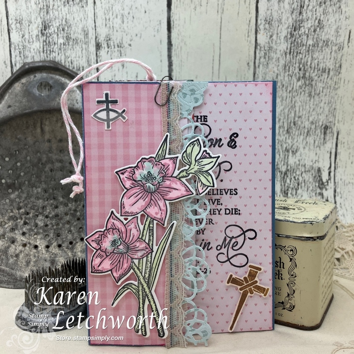 » Easter Card with Bookmark – by Karen Letchworth